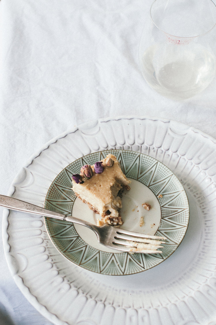 rose halva cheesecake – chickpea magazine