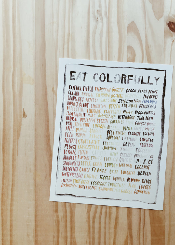 Eat Your Colors Poster – chickpea magazine