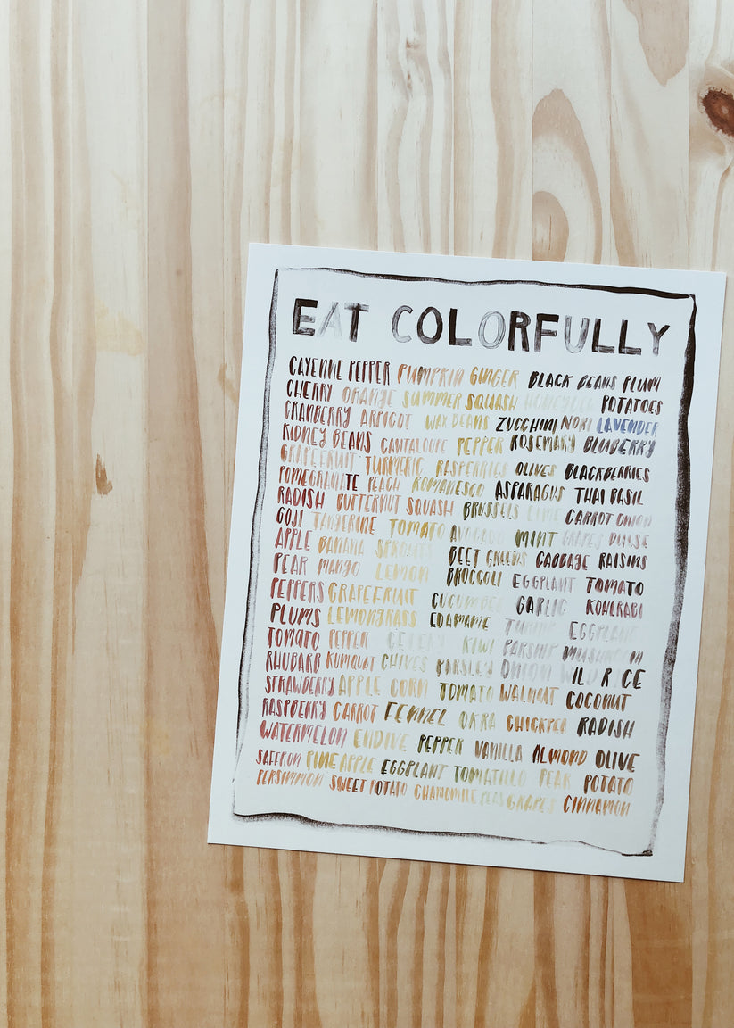 Eat Your Colors Poster – chickpea magazine